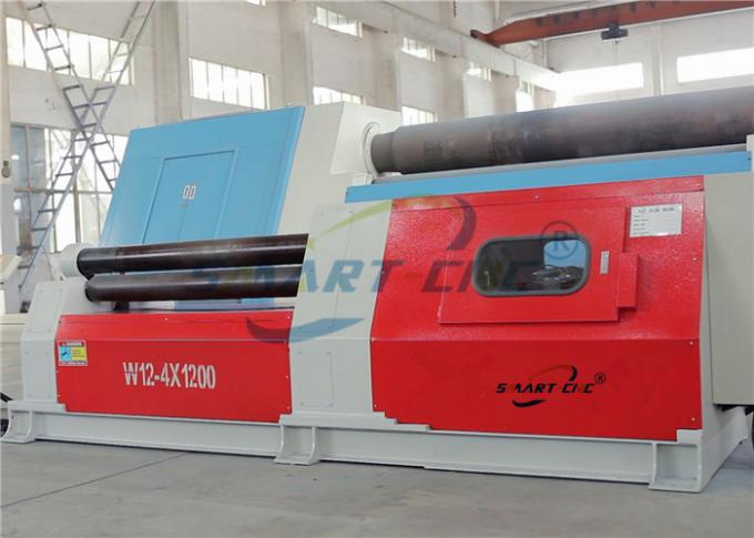 CNC Plate Bending Rolling Machine , 4 Roller Plate Rolling Machine