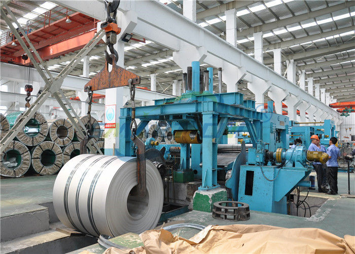 Steel Coil Cut To Length Line , 16×2200 Sheet Metal Slitter Machine