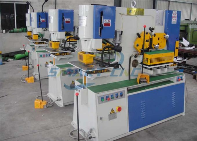 Mild Steel Hydraulic Ironworker , Iron Rod Cutting Machine Easy Operation